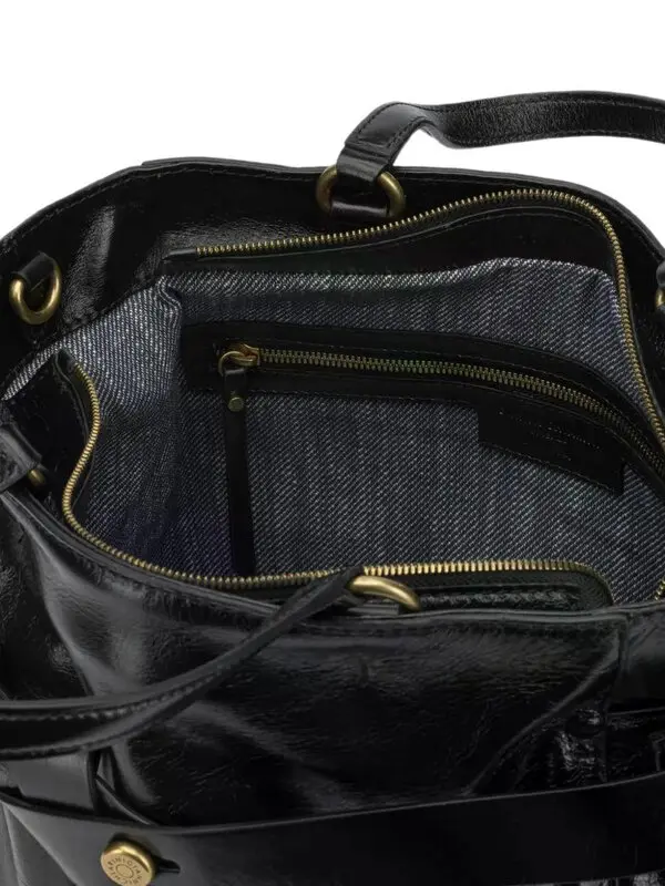 GIANNI CHIARINI Miranda Belted Leather Tote Bag