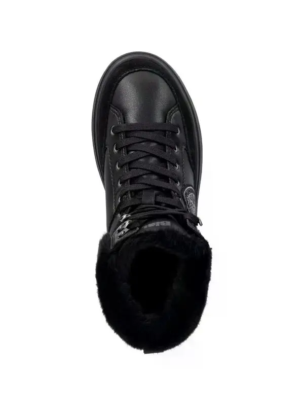 BLAUER. Maribel02 Faux-fur Trim High-top Sneakers