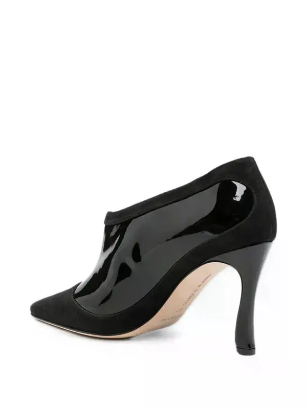 Manolo Blahnik Ters Patent-leather Ankle Boots