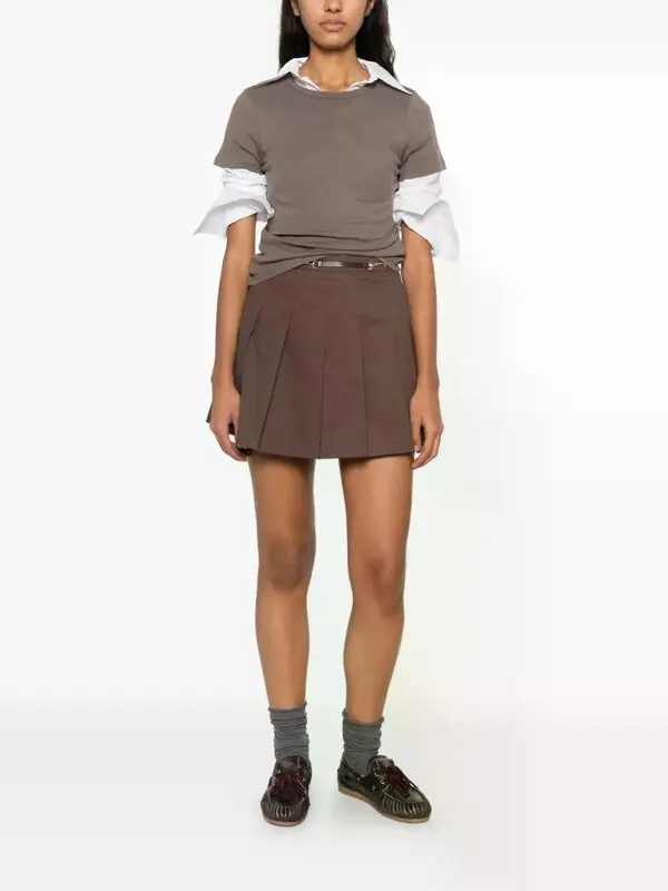 Sporty & Rich Pleated Mini Skirt