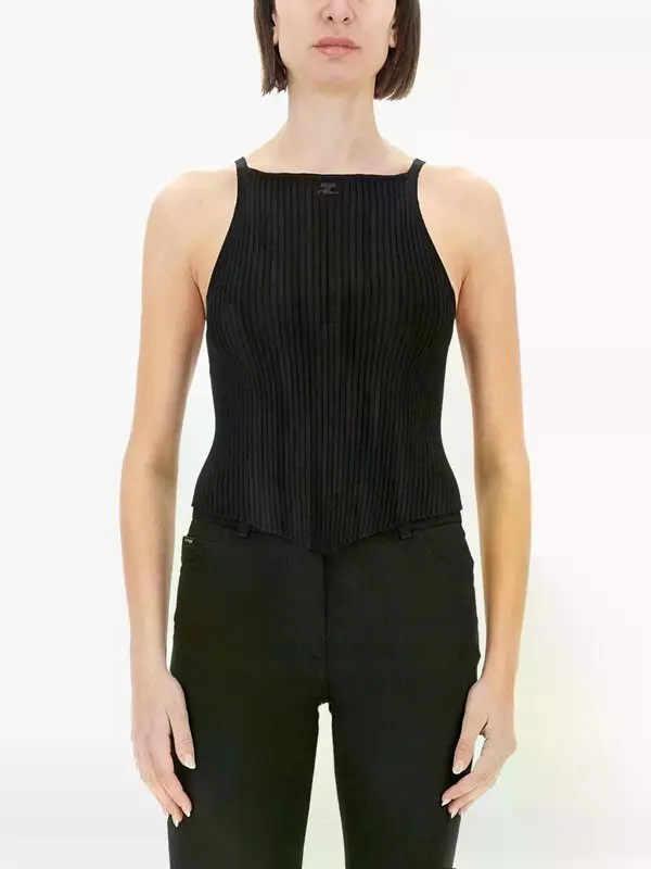 COURREGES Pointy Rib Tank Top