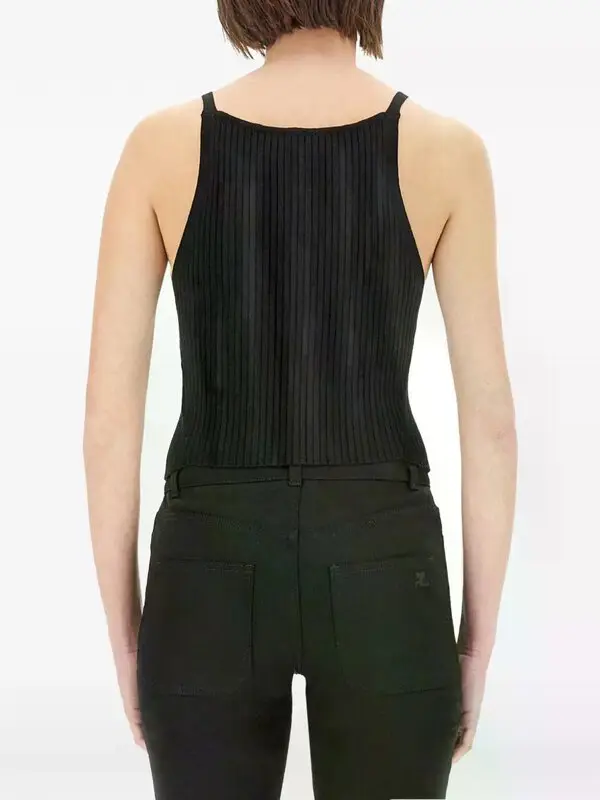 COURREGES Pointy Rib Tank Top