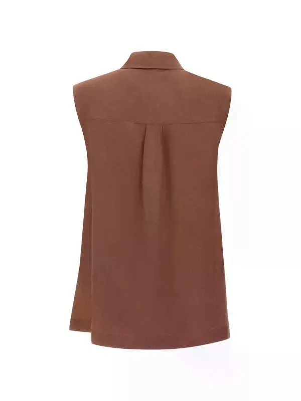KAOS Sleeveless Linen Polo Shirt
