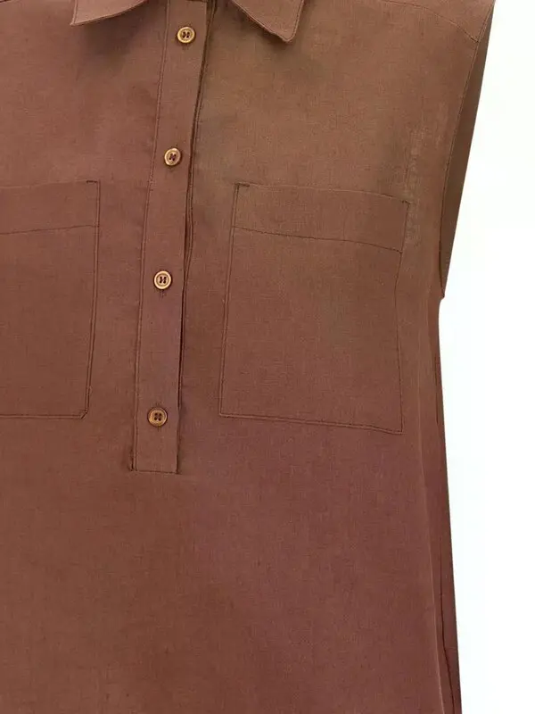 KAOS Sleeveless Linen Polo Shirt