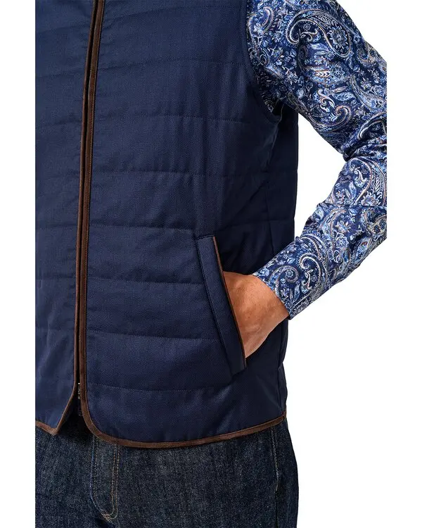 David Donahue Urban Wool Vest - Midnight