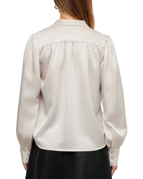 Fifteen Twenty Chloe Collared Long Sleeve Blouse