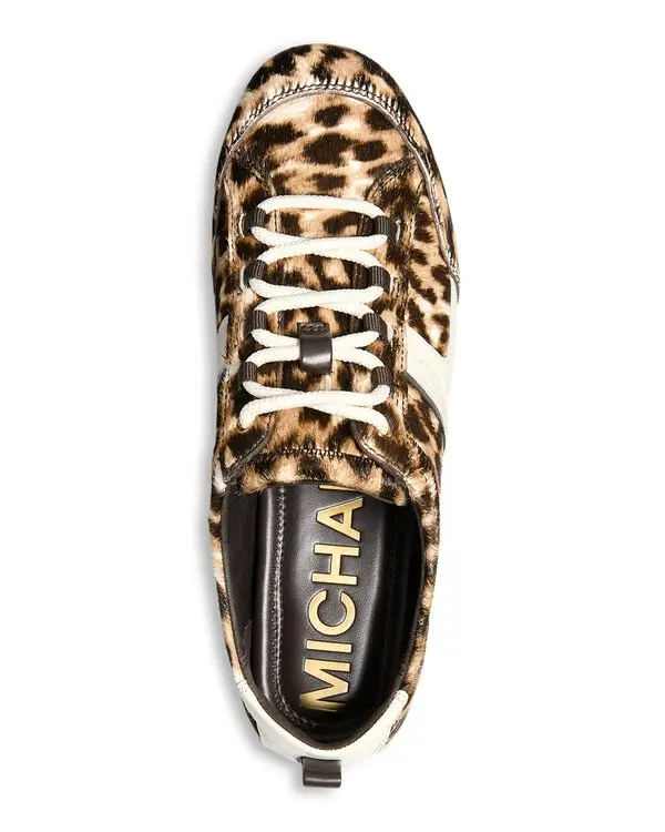 Michael Kors Keely Leopard Calf Hair & Leather Sneakers