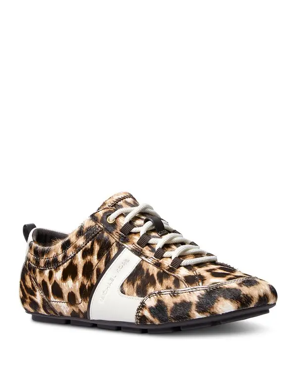 Michael Kors Keely Leopard Calf Hair & Leather Sneakers