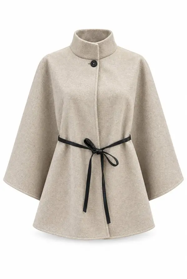 JAMES LAKELAND Belted Wrap Cape