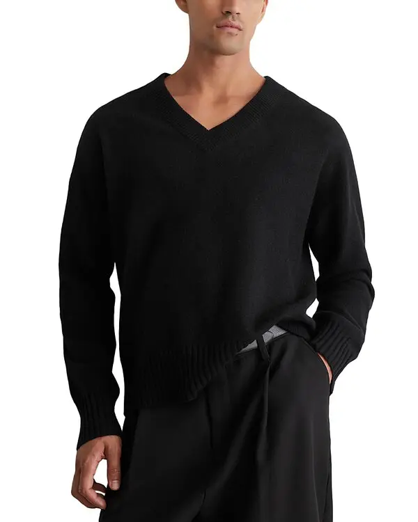 REISS Alberz Wool & Cashmere V Neck Sweater