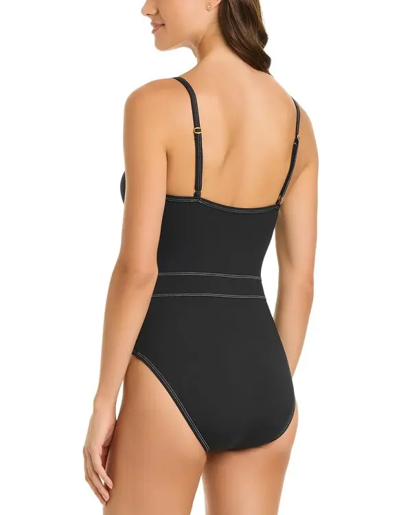 BLEU BY ROD BEATTIE Molded Cups Braided Trim Swimsuit