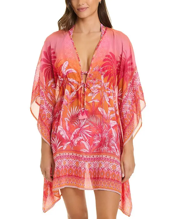 BLEU BY ROD BEATTIE Plunging Neck Cover-up Caftan Dress