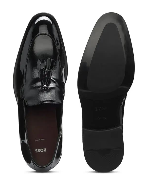BOSS Derrek Patent Leather Tassel Loafers