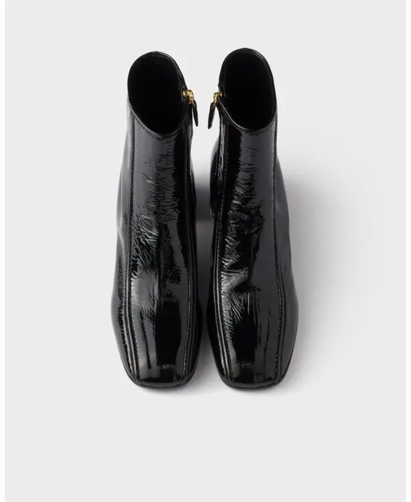 Prada Patent Naplak Leather Booties