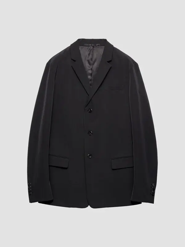 Prada Single-breasted Stretch Technical Fabric Jacket
