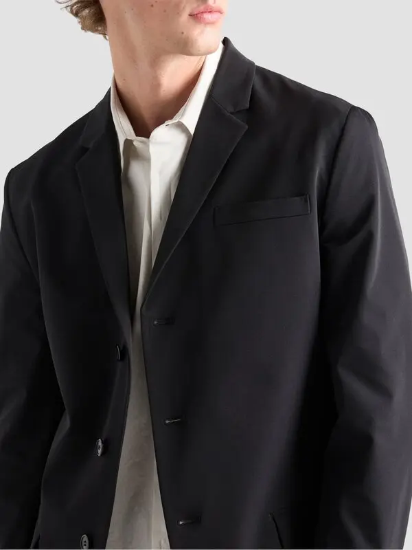 Prada Single-breasted Stretch Technical Fabric Jacket