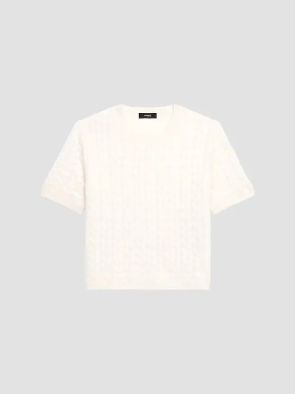 Theory Airy Wool-cashmere Boxy Sweater - Ivory