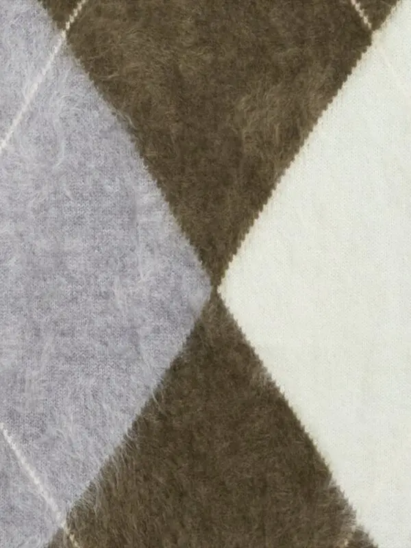 Theory Brushed Argyle Sweater