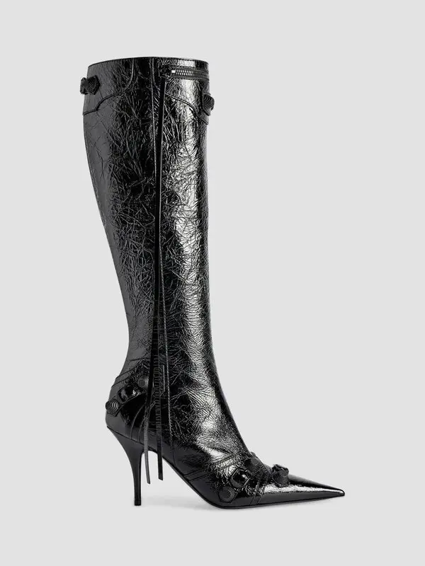 Balenciaga Cagole 90mm Boots - Black