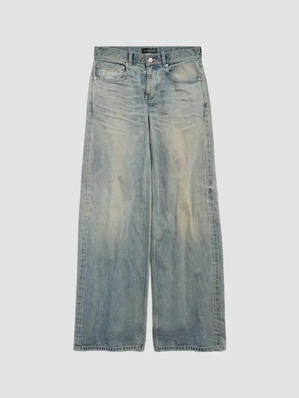 Balenciaga Wide Leg Baggy Pants - Blue