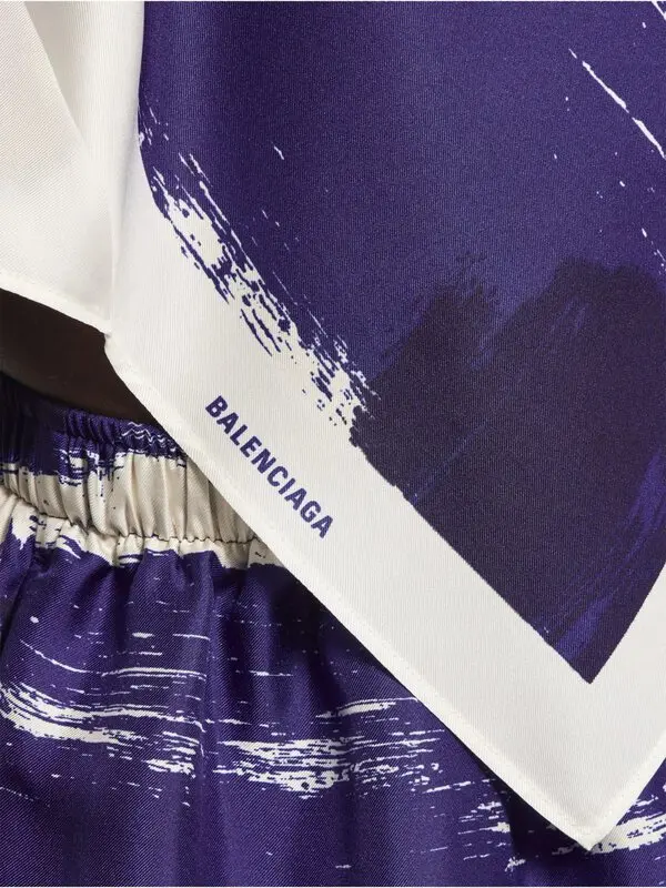 Balenciaga Paintbrush Cape Top