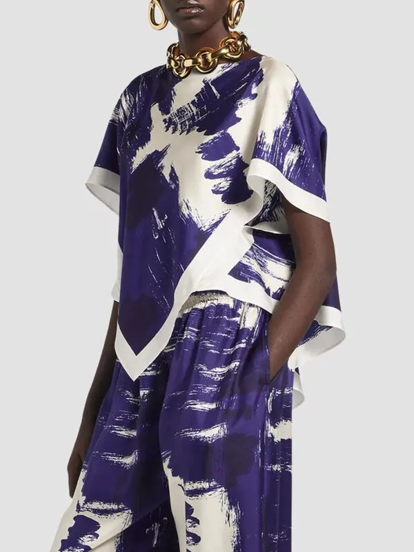 Balenciaga Paintbrush Cape Top