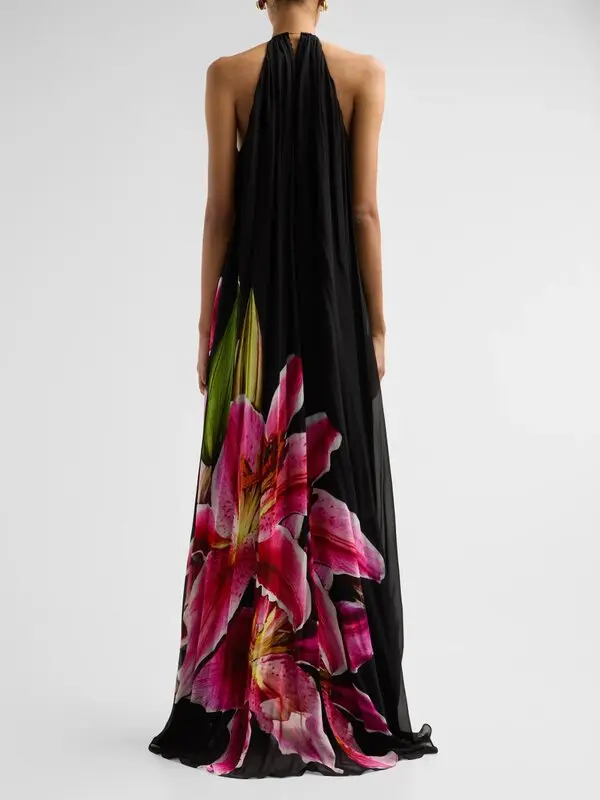 TOCCIN Nevena Floral Print Gown