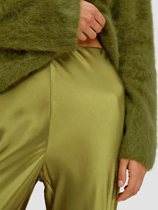 Rails Silvi Satin & Lace Straight-leg Pants
