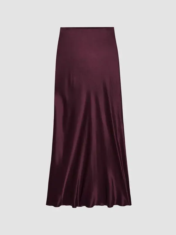 Rails Romina Bias Slip Maxi Skirt - Wine