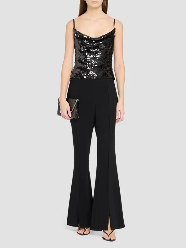 L'AGENCE Calista Sequin Cowlneck Camisole