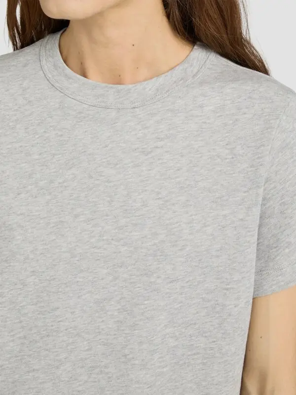 FRAME The Heather Boxy Crewneck T-shirt