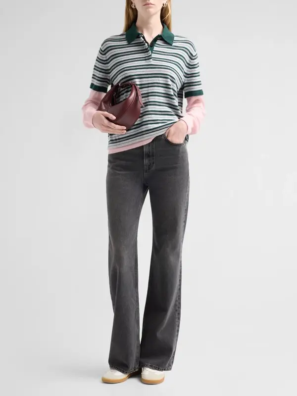Guest In Residence Cotton High-rise Flared-leg Jeans