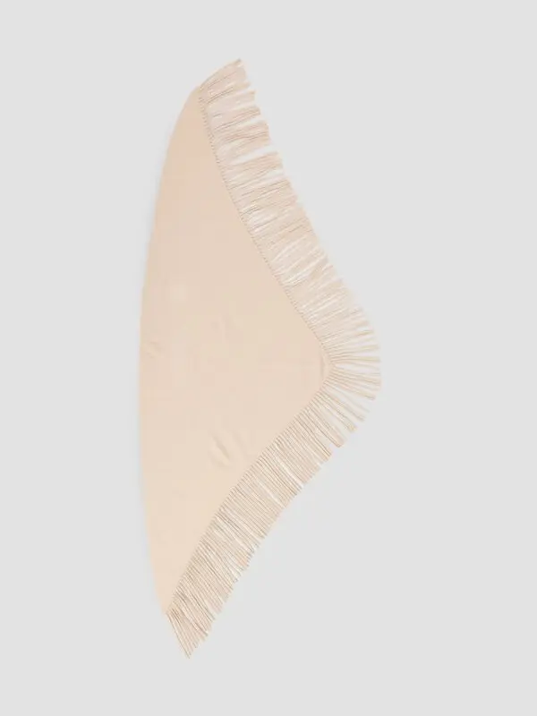Guest In Residence The Fringe Wild Rag Wool-cashmere Scarf - Vanilla