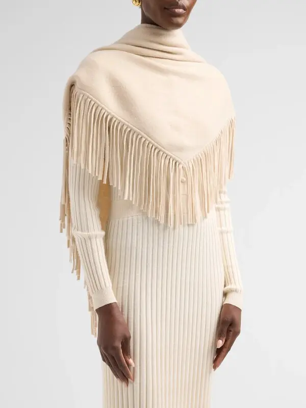 Guest In Residence The Fringe Wild Rag Wool-cashmere Scarf