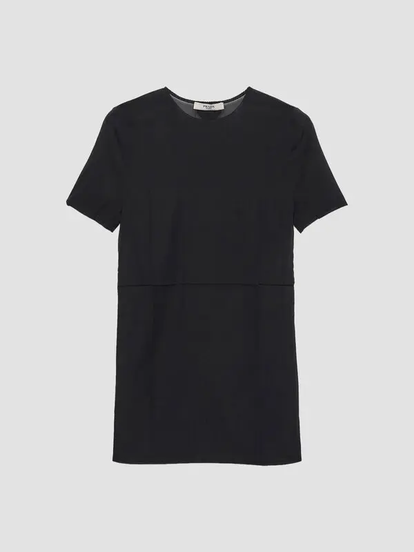 Prada Stretch Silk Chiffon Top