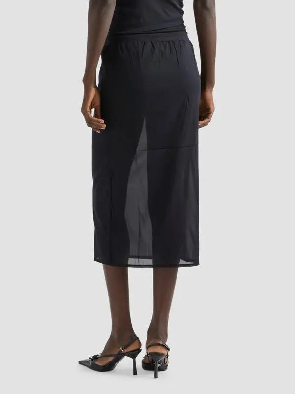 Prada Stretch Silk Chiffon Slip