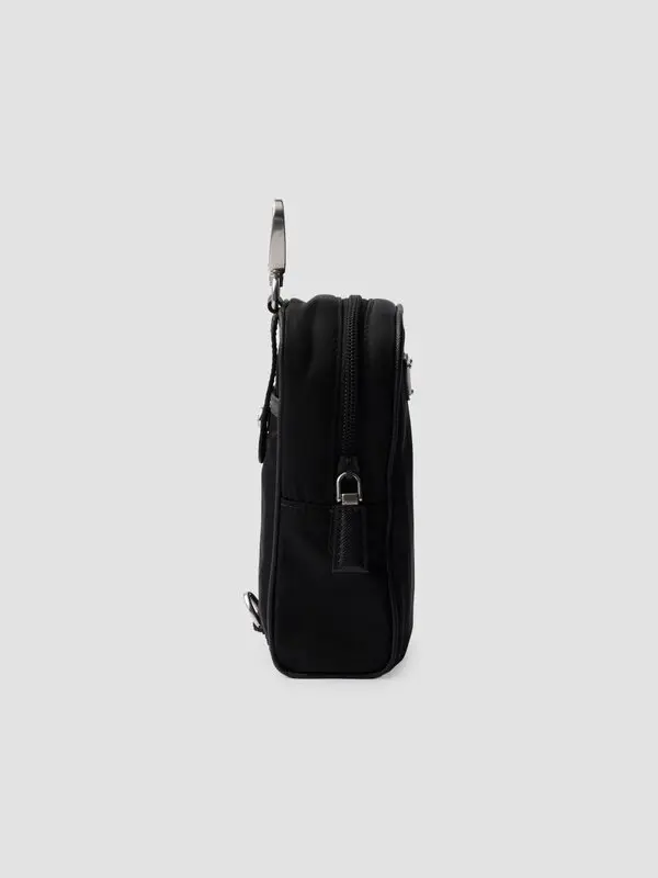 Prada Re-nylon And Saffiano Leather Pouch