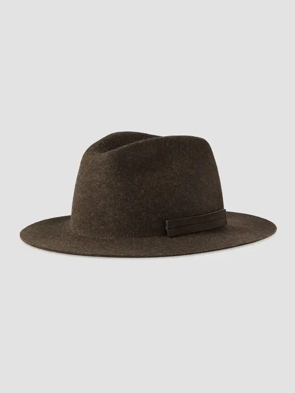 Zegna Wool Foldable Cap - Brown