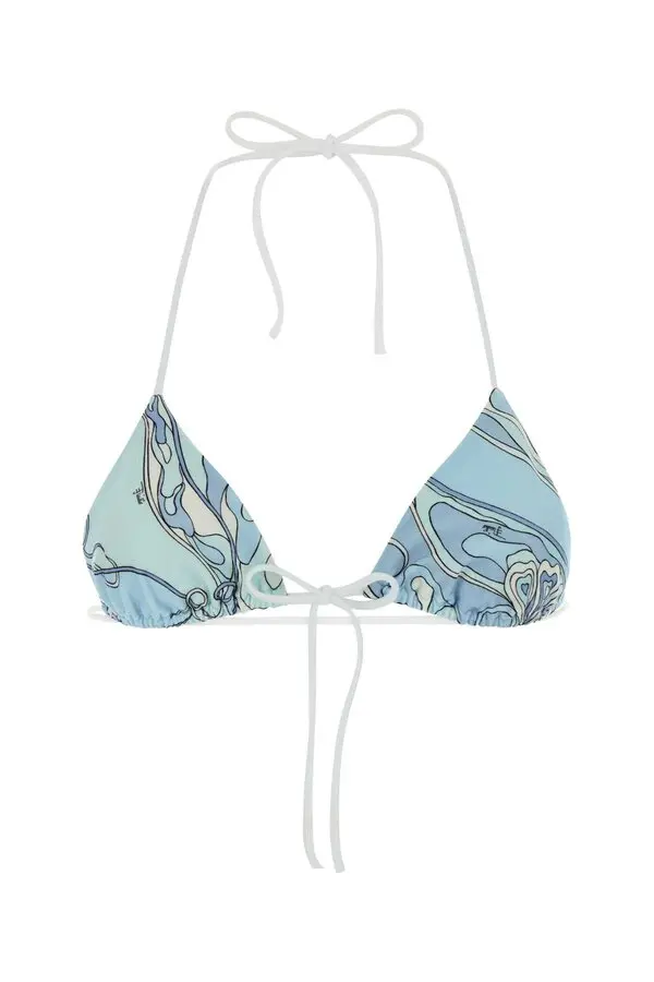 Emilio Pucci Stretch Nylon Bikini Top - Printed