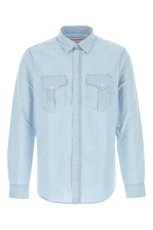 Orlebar Brown Light Chambray Shirt - Light Blue