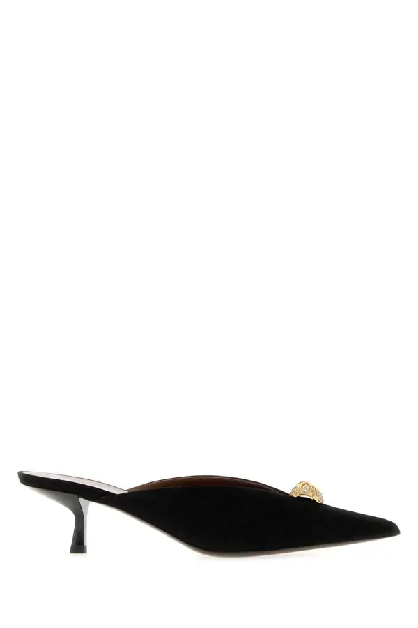 GIUSEPPE ZANOTTI Raquel Flat Suede Pumps - Black