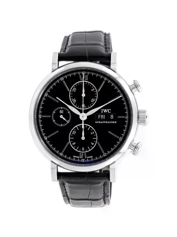 IWC SCHAFFHAUSEN Portofino Chronograph 42mm Watch - Black