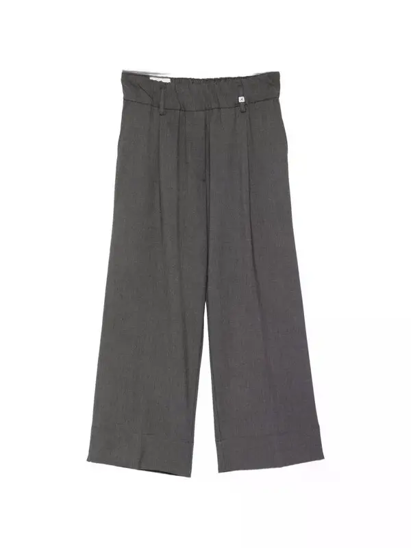 MY MYTHS Elasticated Cropped Trousers