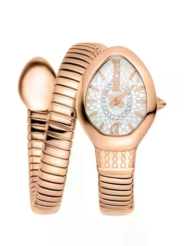 Just Cavalli Eclisse Wrap 22mm Watch - Silver