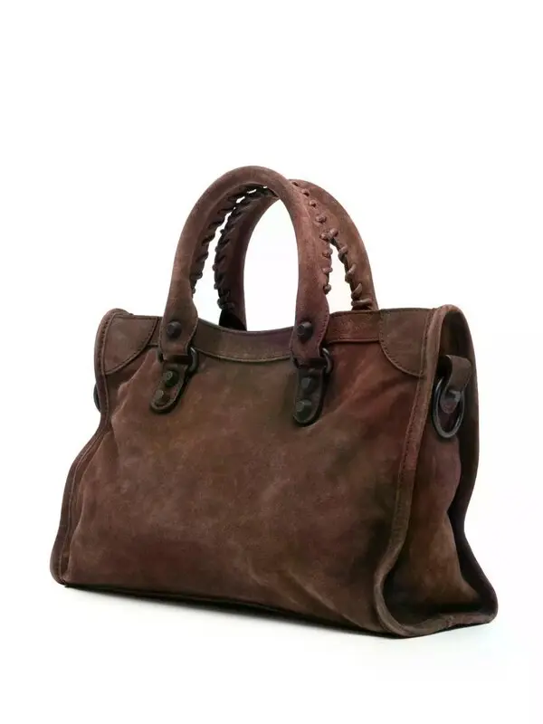 Balenciaga Le City Suede Shoulder Bag