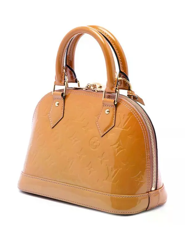 LOUIS VUITTON 2010-2020 Monogram Vernis Alma Bb Satchel