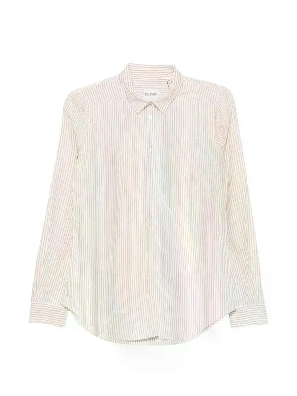 Fil Noir Striped Button-up Shirt - Neutrals