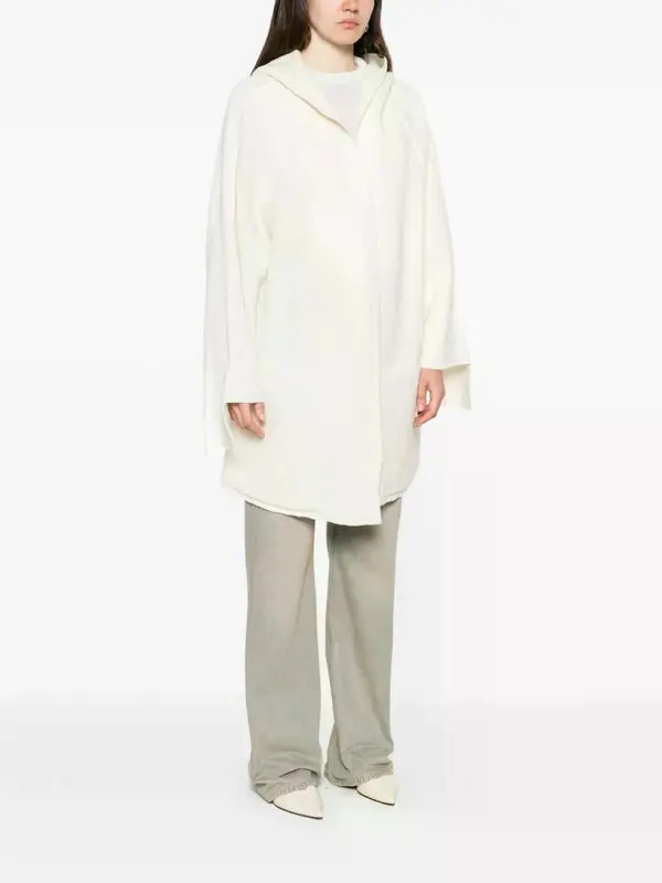 Liviana Conti Hooded Ribbed Long Cardigan
