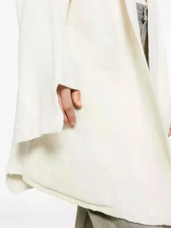 Liviana Conti Hooded Ribbed Long Cardigan
