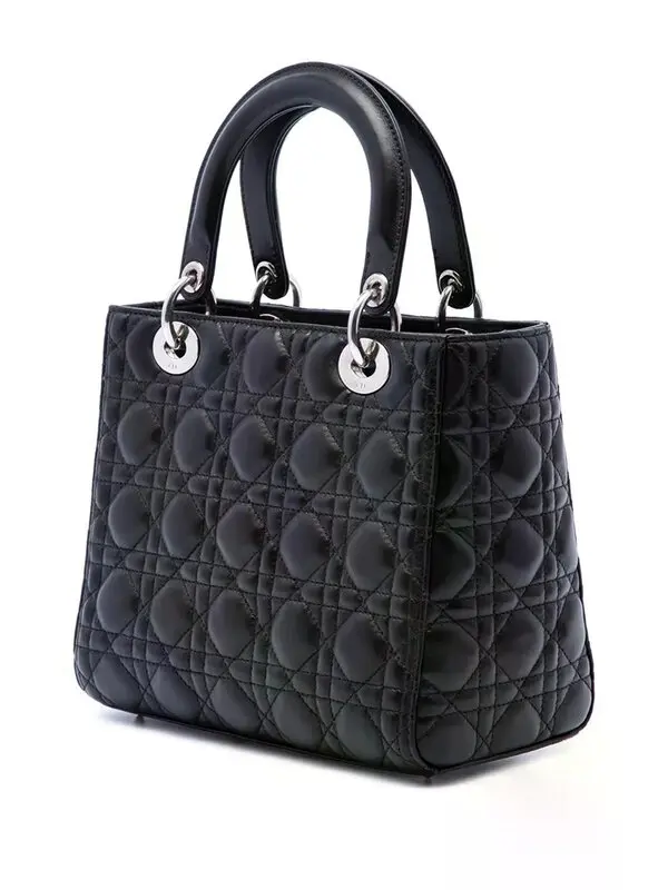 Dior 2007 Medium Lambskin Cannage Lady Satchel